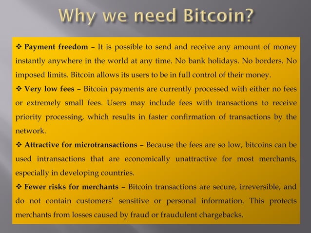 Bitcoin - First Blockchain Implementation -- What is it? How can it be used? How it works? Its ...
