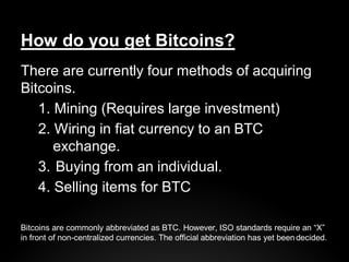 Bitcoin presentation | PPT