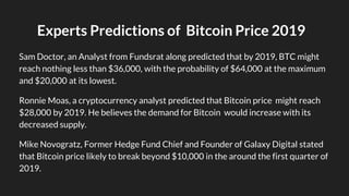 Bitcoin price prediction 2019 | PPTX