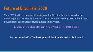 Bitcoin price predictions 2020 | PPT
