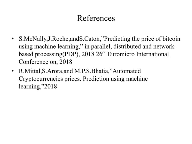 bitcoin project price using meachine learning .pptx | Currencies | Economy