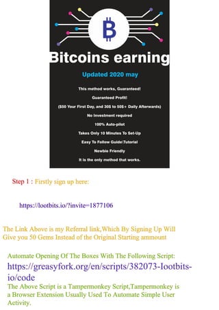 Bitcoins earning new method | PDF