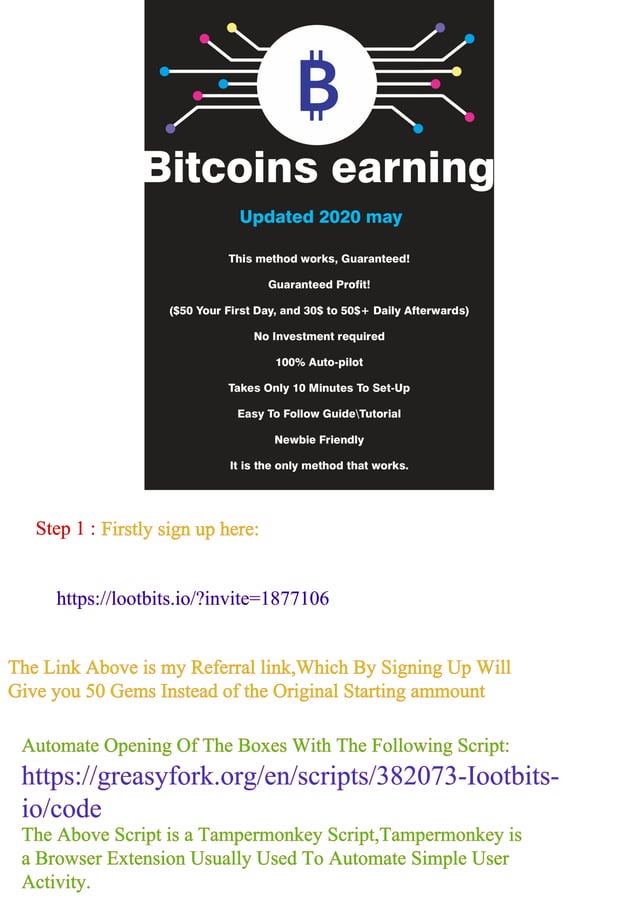 Bitcoins earning new method | PDF