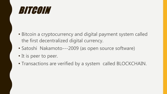 introduction to bitcoin | PPT
