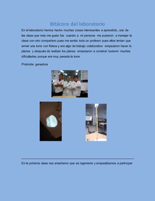 Bitácora del laboratorio | DOCX