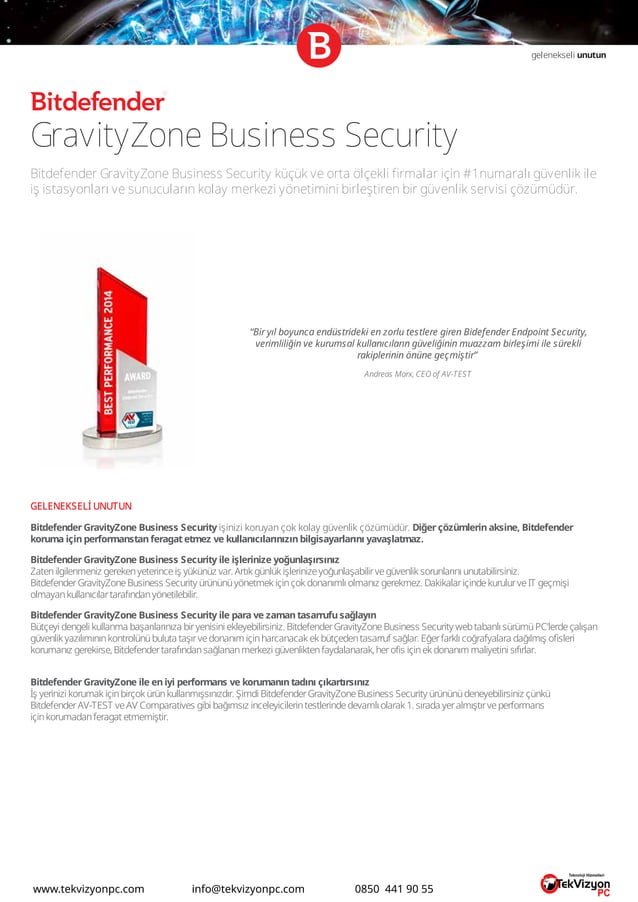 Bitdefender tekvizyonpc | PDF