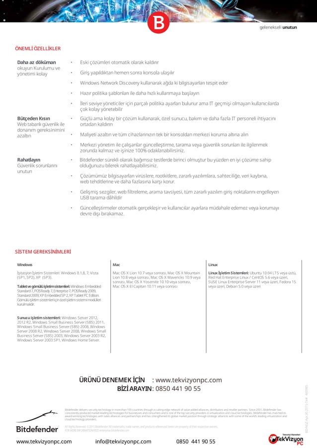Bitdefender tekvizyonpc | PDF