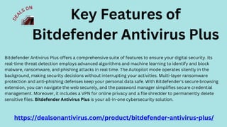 Bitdefender Antivirus Plus Your First Line of Digital Protection.pptx ...