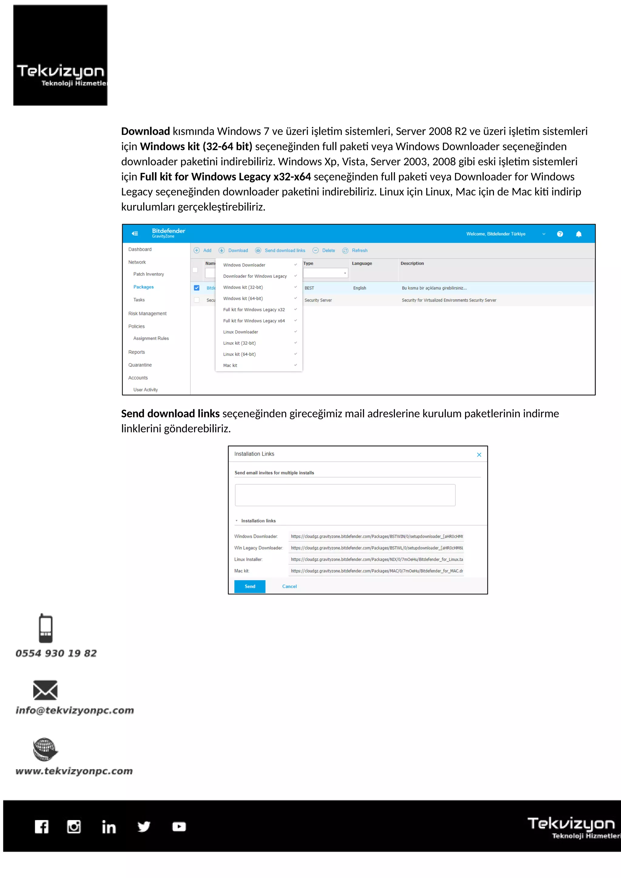 Bitdefender gravityzone yapılandırma_tekvizyon | PDF