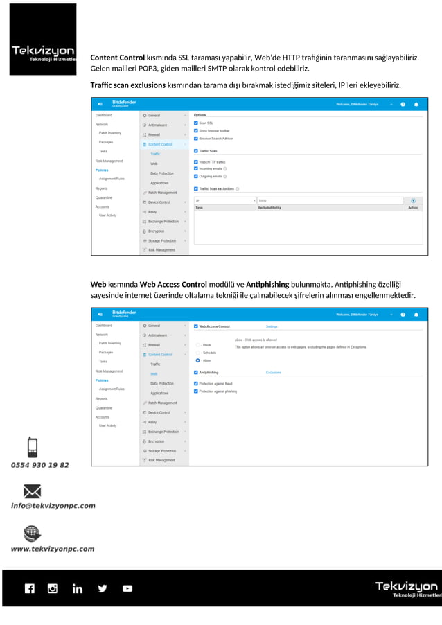 Bitdefender gravityzone yapılandırma_tekvizyon | PDF
