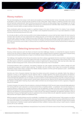 Bitdefender - Solution Paper - Active Threat Control | PDF