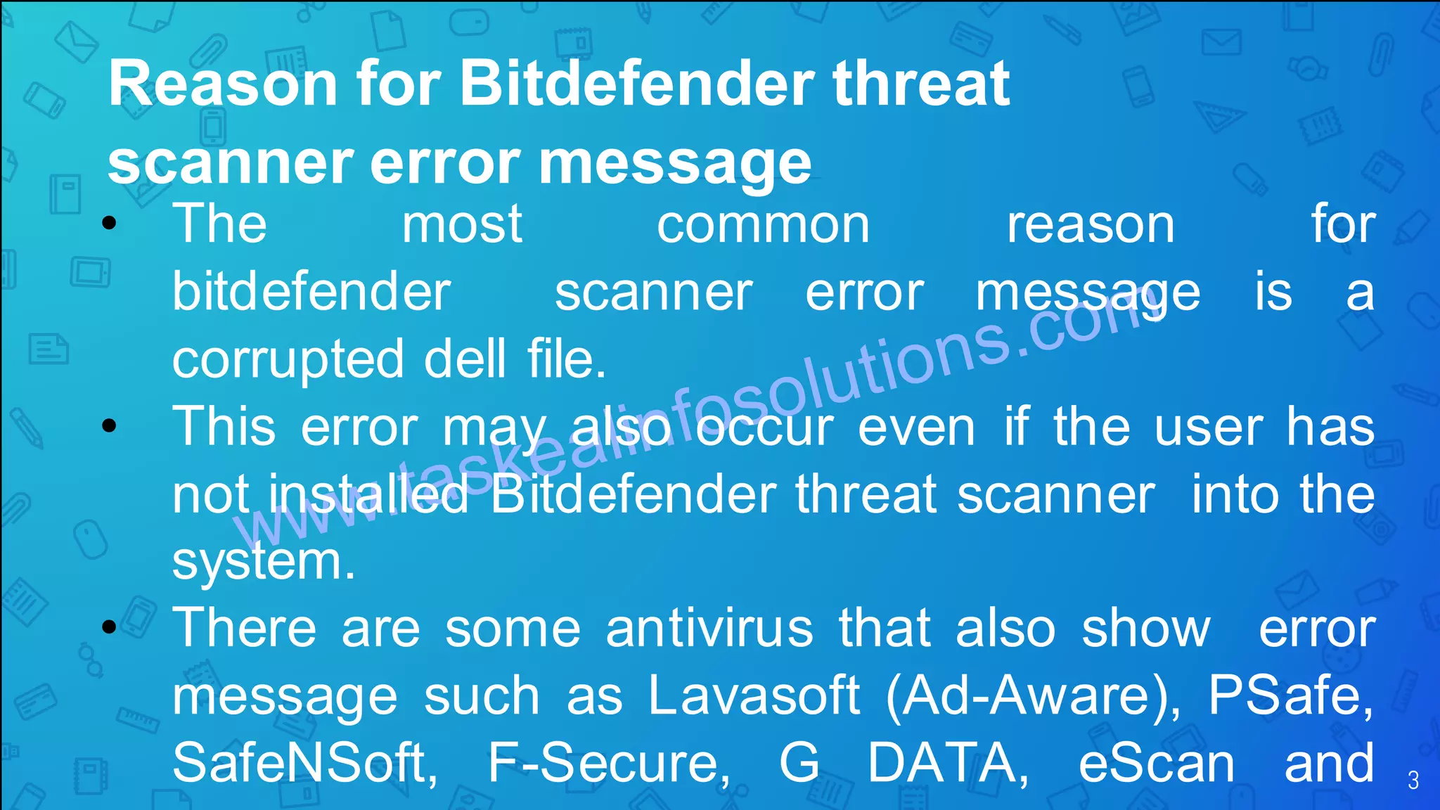 How to fix Bitdefender threat scanner error Message | PPT