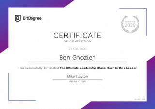 Certification Bitedegree en Leadership | PDF