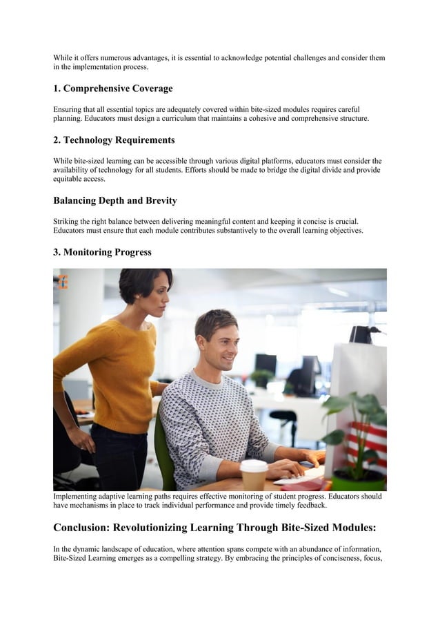 Bite-Sized Learning: A New Strategy for Teaching | PDF | Educational ...