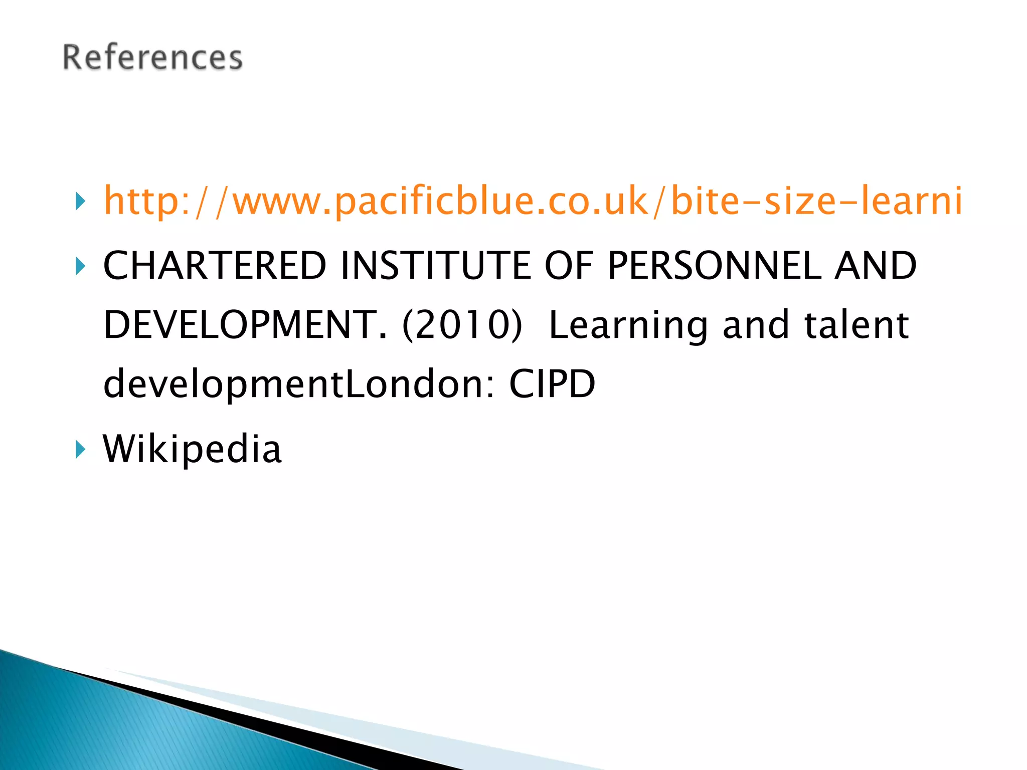 Bite size learning | PPT