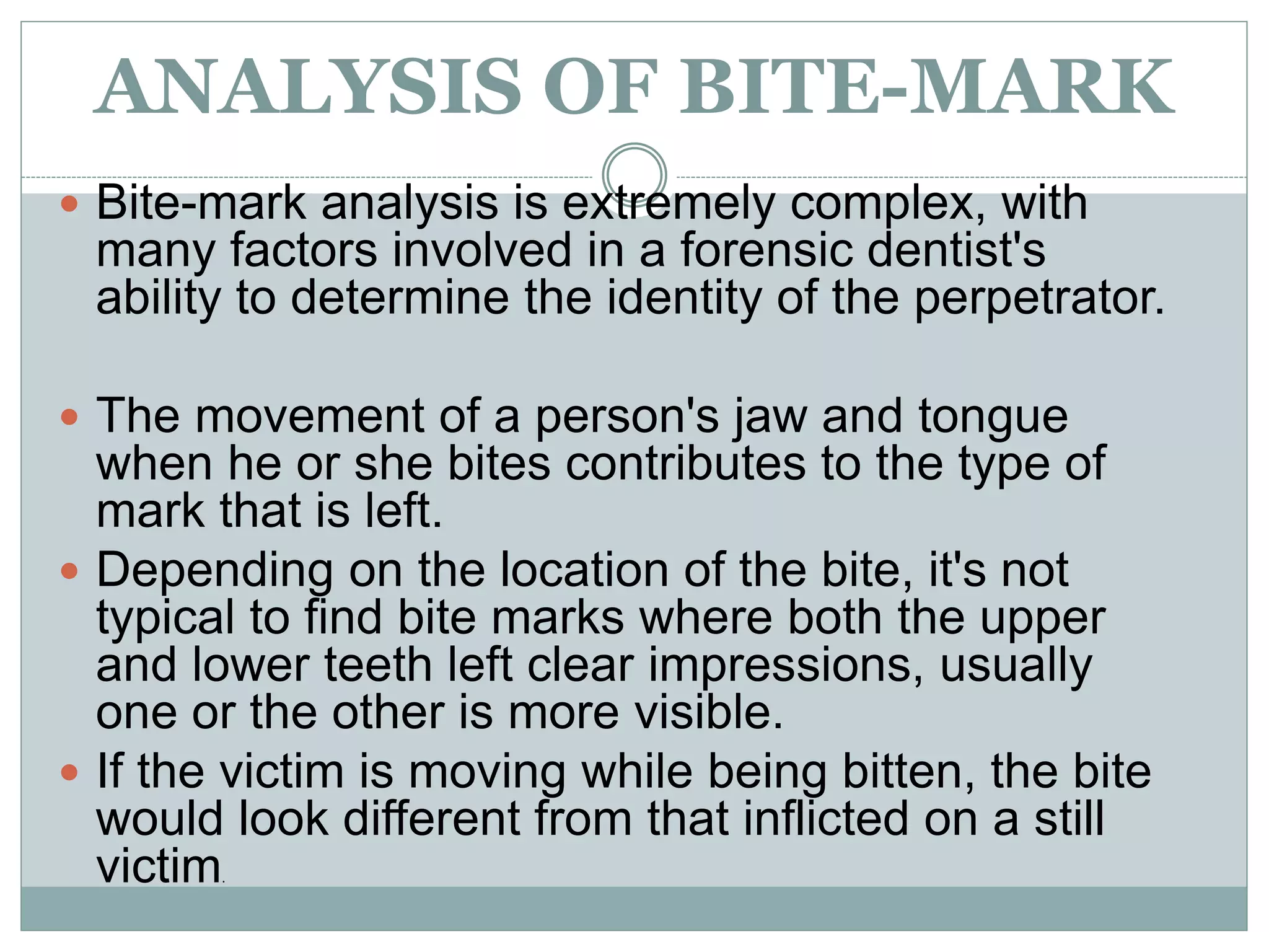 Bitemark | PPTX