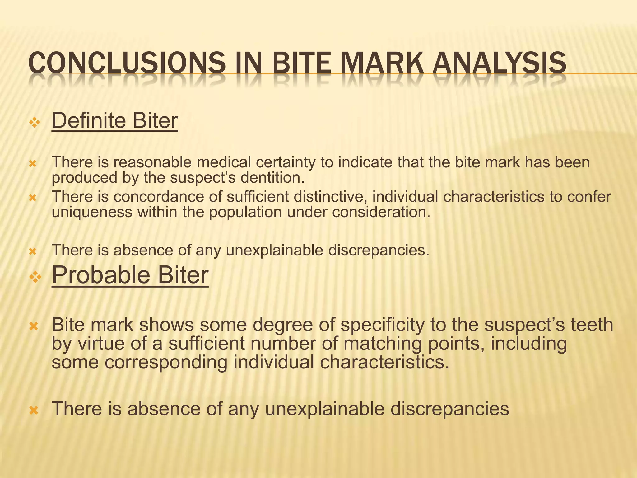 Bite mark | PPTX