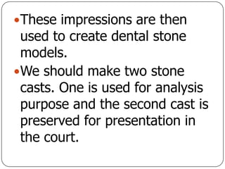 Bite mark impression | PPTX