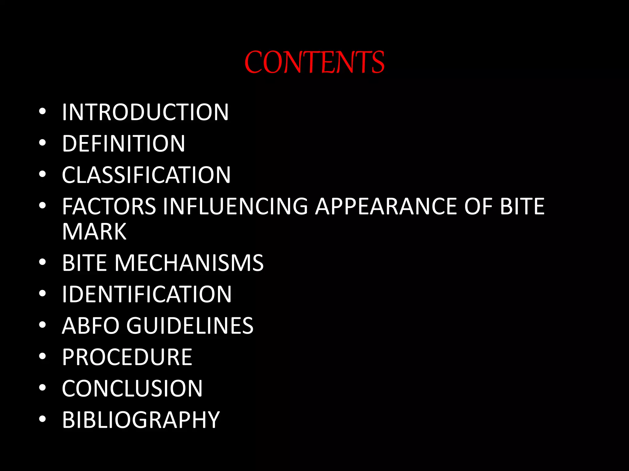 Bite Marks (FORENSIC DENTISTRY) | PPTX