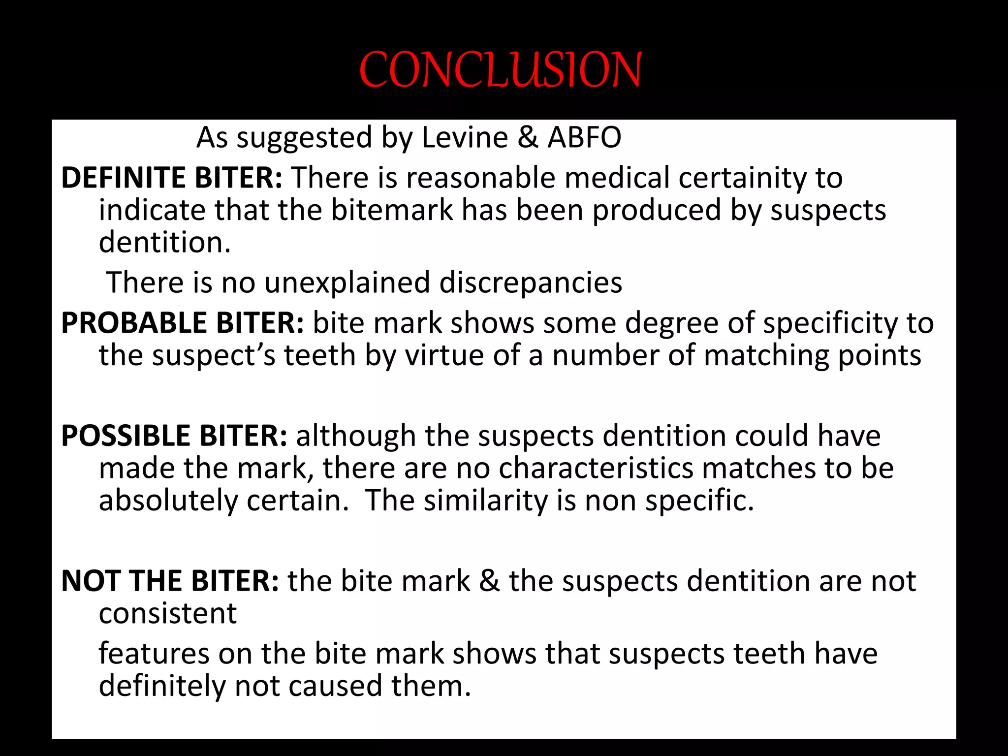 Bite Marks (FORENSIC DENTISTRY) | PPTX