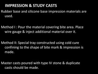 Bite Marks (FORENSIC DENTISTRY) | PPTX