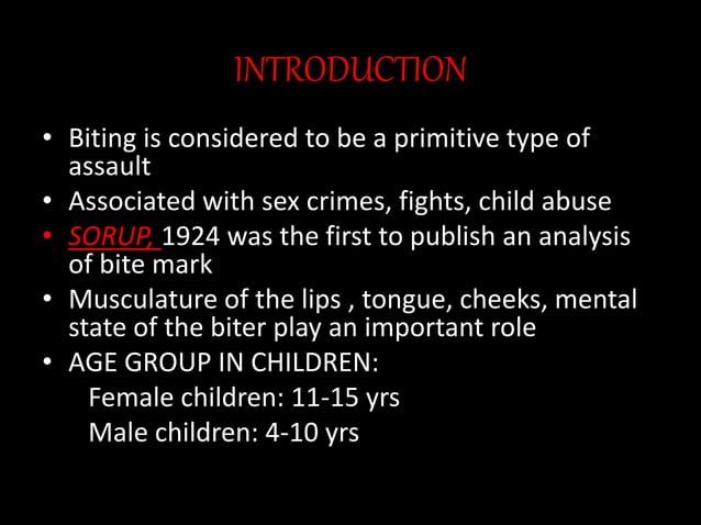 Bite Marks (FORENSIC DENTISTRY) | PPTX