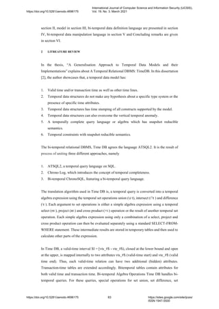 BI-TEMPORAL IMPLEMENTATION IN RELATIONAL DATABASE MANAGEMENT SYSTEMS: MS SQL SERVER | PDF ...