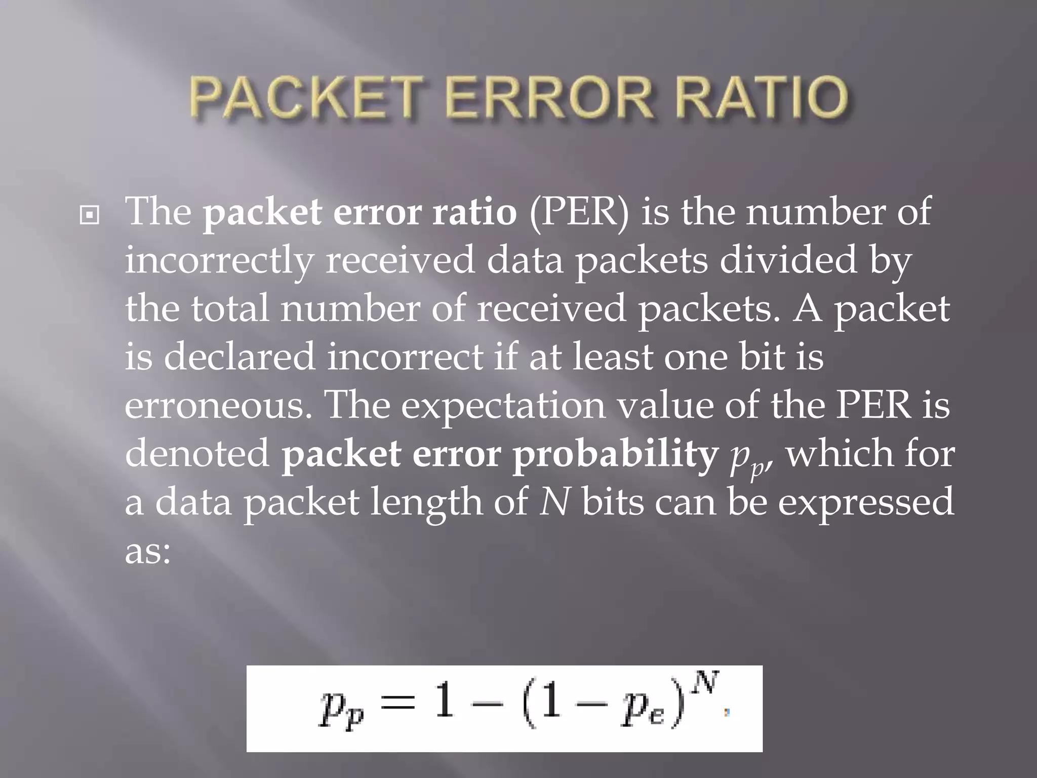 Bit error rate | PPTX
