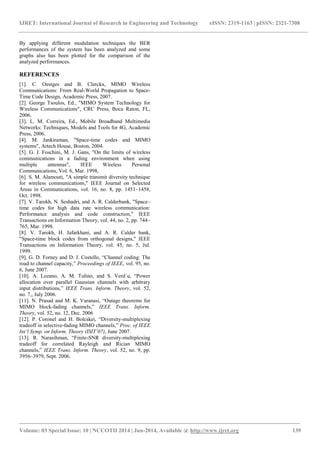 Bit error rate analysis of miso system in rayleigh fading channel | PDF