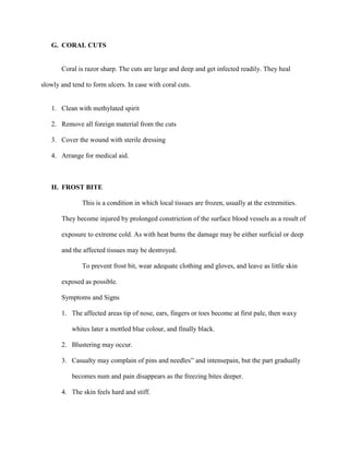 Bites and first aid | DOCX | First Aid | Injuries