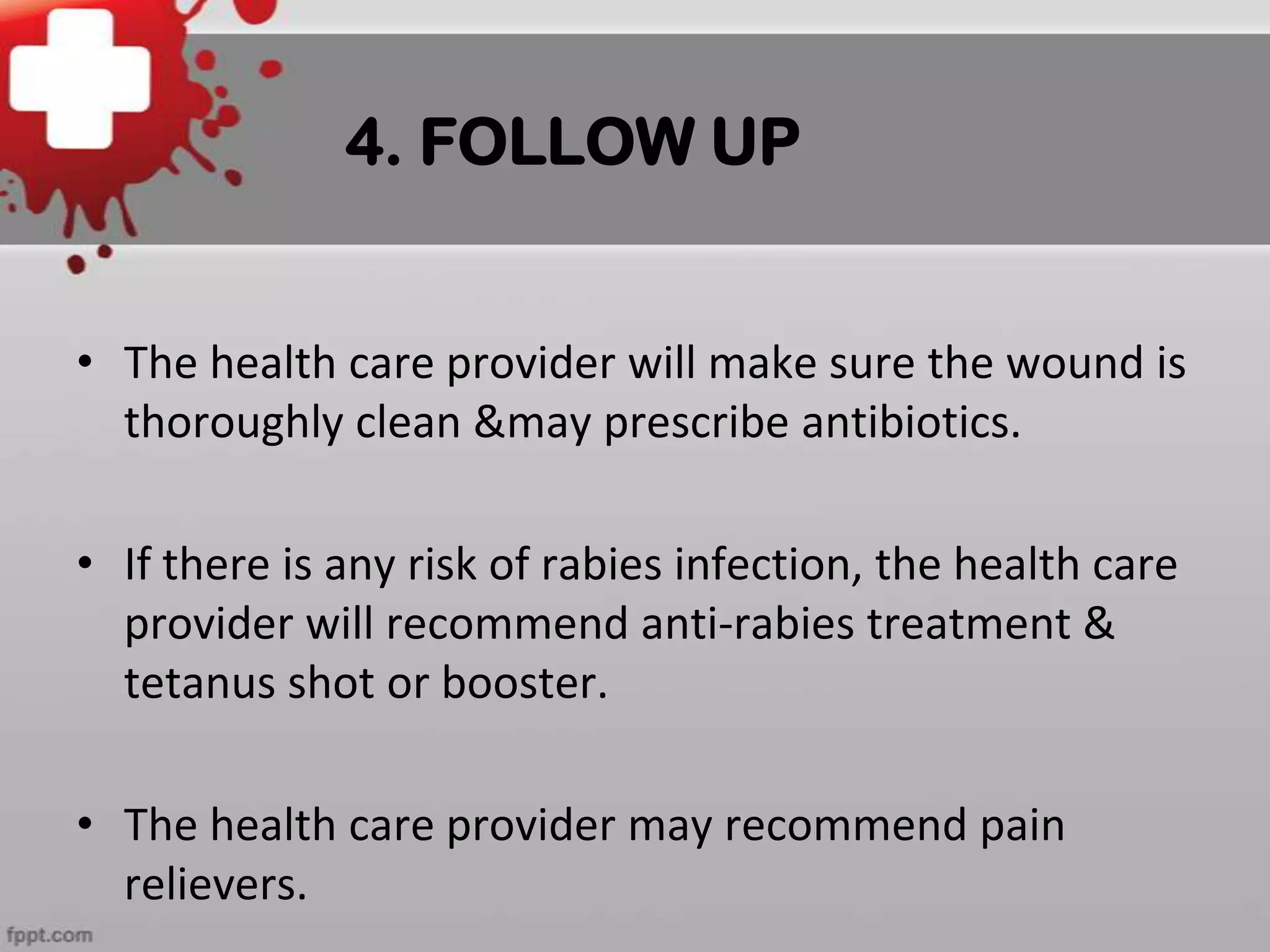 Bites first aid | PPTX