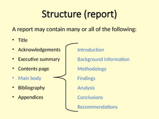 writing a report types of report newspaper | PPTX