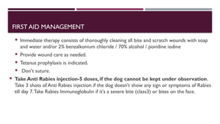 BITES,STING AND WOUNDS W.S.R TO ITS MANAGEMENT.pptx