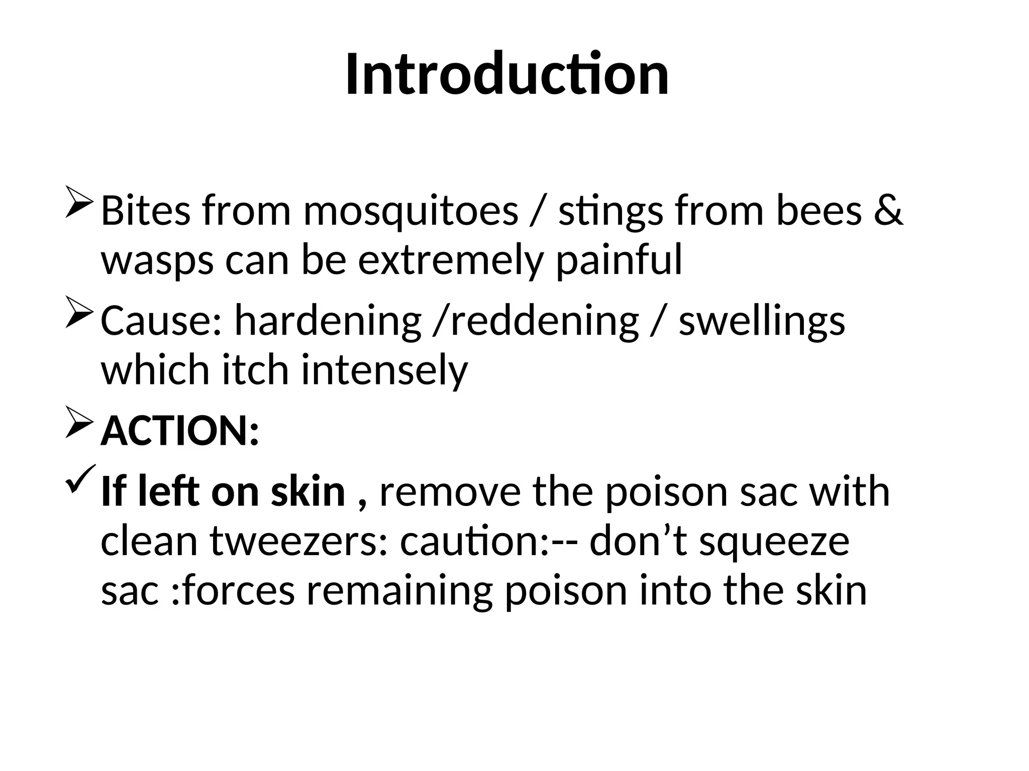 BITES + STINGS ppt.ppt first Aid and BLS | PPT