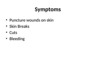 BITES + STINGS ppt.ppt first Aid and BLS | PPT