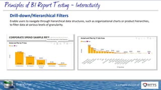 Fundamentals of BI Report Testing - Module 3 | PPT