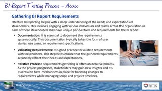 Fundamentals of BI Report Testing - Module 4 | PPT