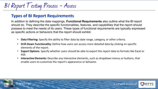 Fundamentals of BI Report Testing - Module 4 | PPT