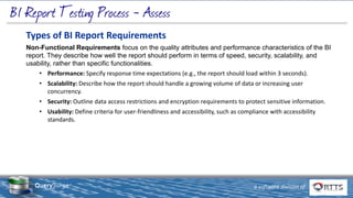 Fundamentals of BI Report Testing - Module 4 | PPT