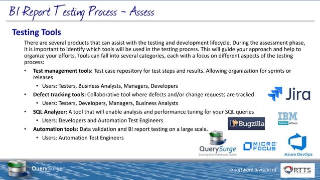 Fundamentals of BI Report Testing - Module 4 | PPT