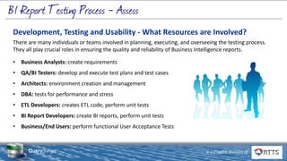 Fundamentals of BI Report Testing - Module 4 | PPT