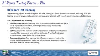 Fundamentals of BI Report Testing - Module 5 | PPT