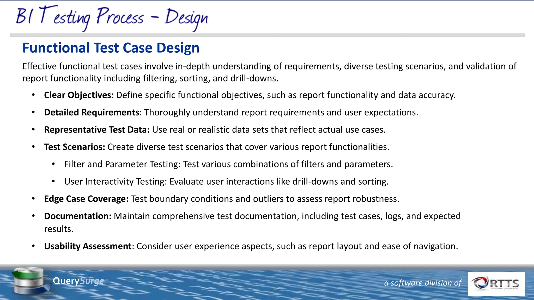 Fundamentals of BI Report Testing - Module 6 | PPT