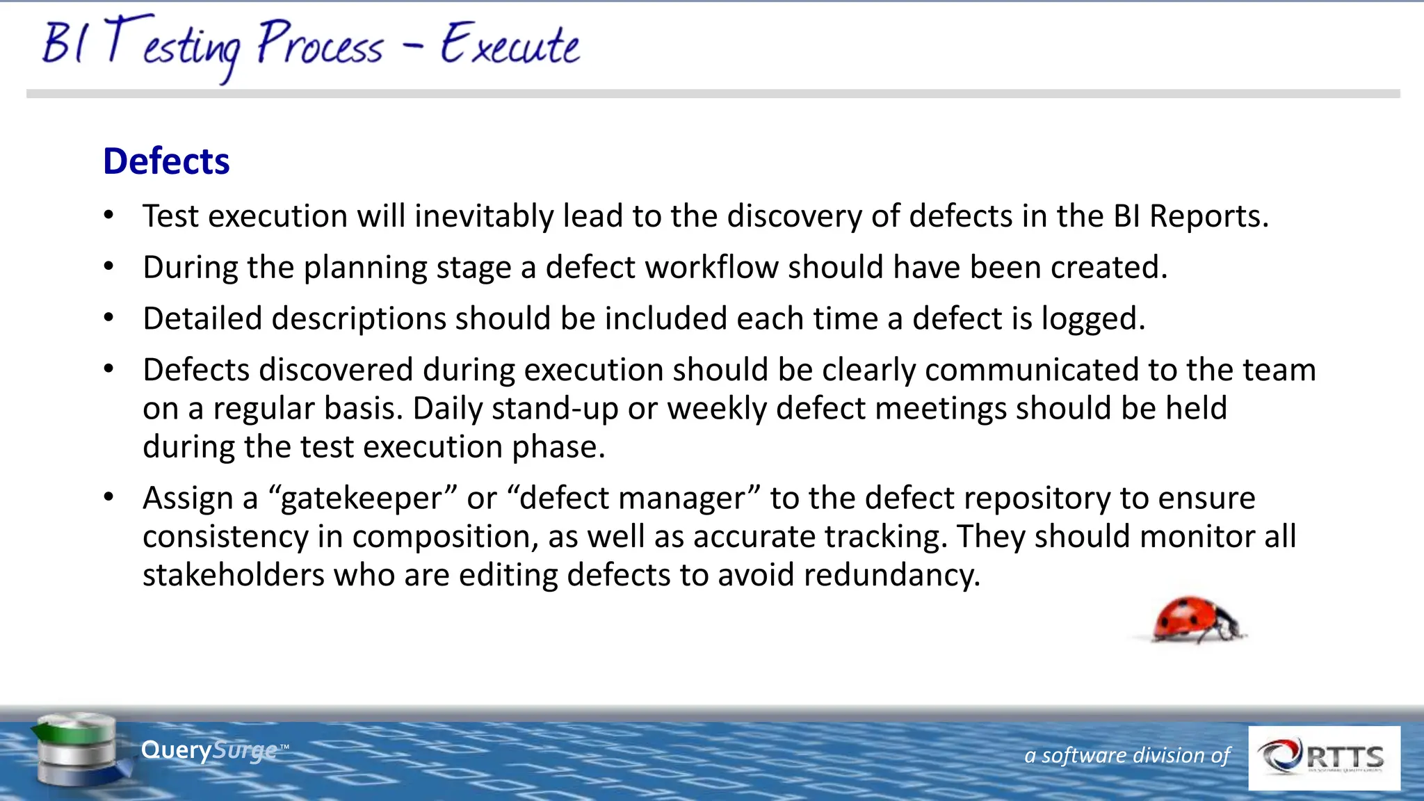 Fundamentals of BI Report Testing - Module 7 | PPT