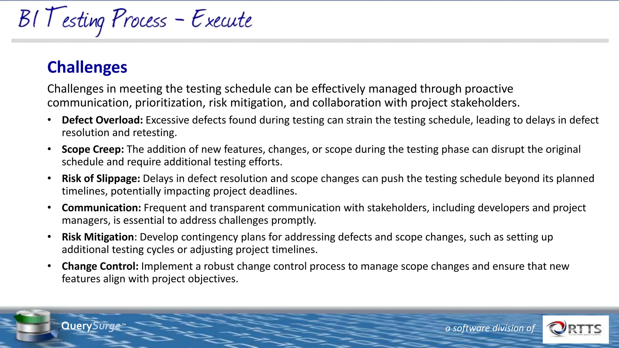 Fundamentals of BI Report Testing - Module 7 | PPT