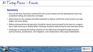 Fundamentals of BI Report Testing - Module 7 | PPT