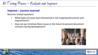 Fundamentals of BI Report Testing - Module 8 | PPT