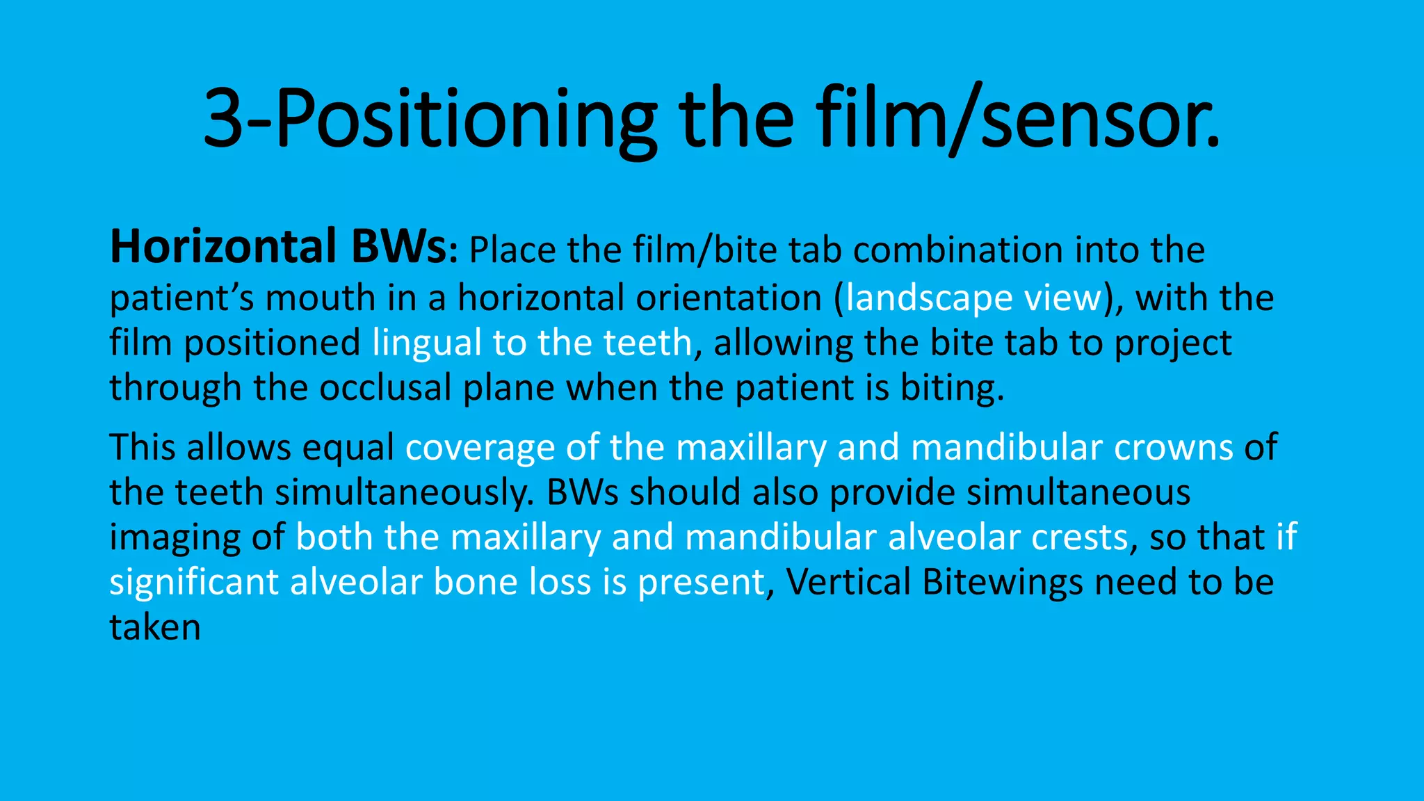 Bitewing radiographry | PPTX