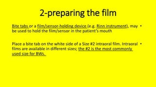 Bitewing radiographry | PPTX