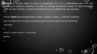 Bit field enum and command line arguments | PDF